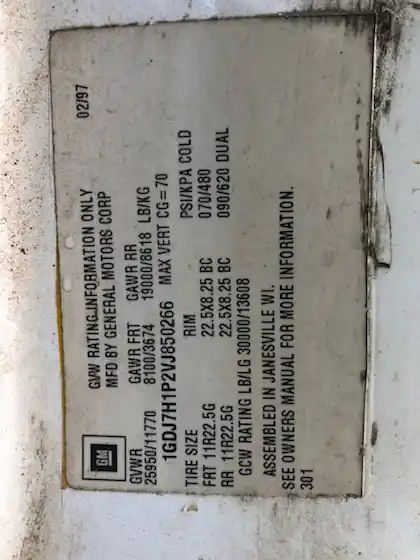 1997 GMC C6500 for sale $7,000 | Machinery Marketplace | 1F76B361