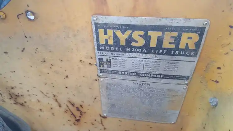 Hyster H300A Forklift for sale $28,000 | Machinery Marketplace | 7DA41522