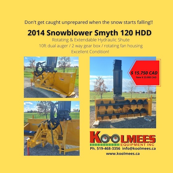 2014 Smyth 120HDD for sale $15,750 | Machinery Marketplace | DAEA5311